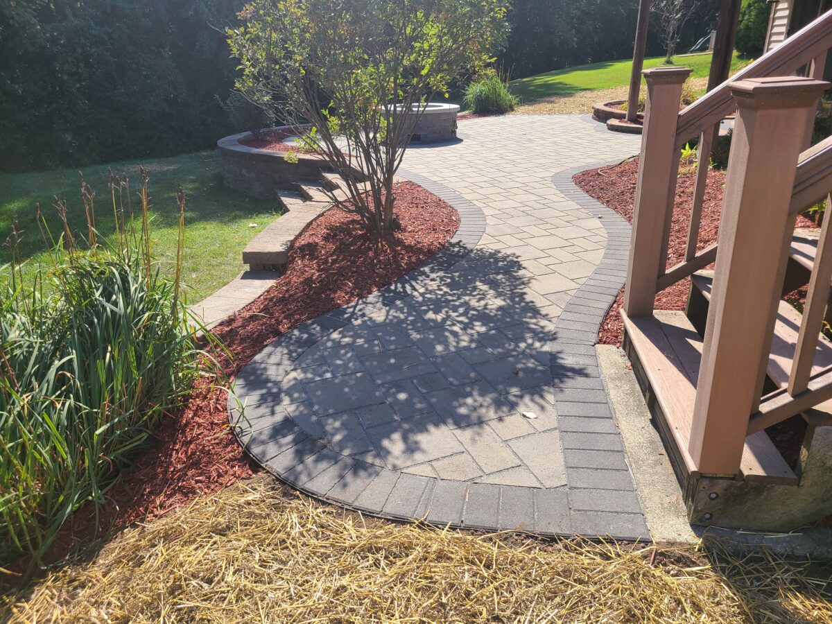 Burlington Patio Walkway & Firepit Creation by Koch Kuts - Koch Kuts